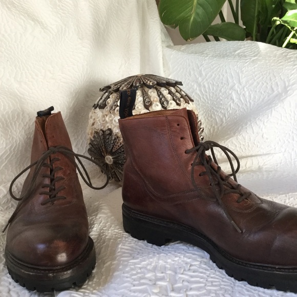Ed Meier | Shoes | Ed Meier Brown Lace Up Boots | Poshmark